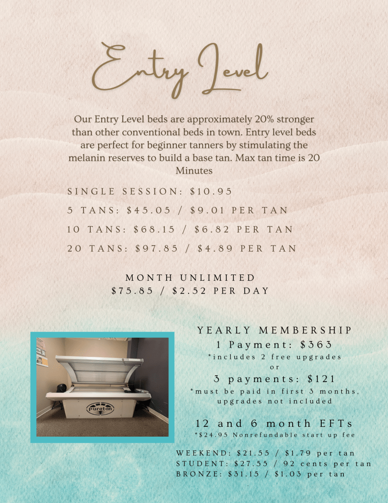 Entry Level – Tropical Tan